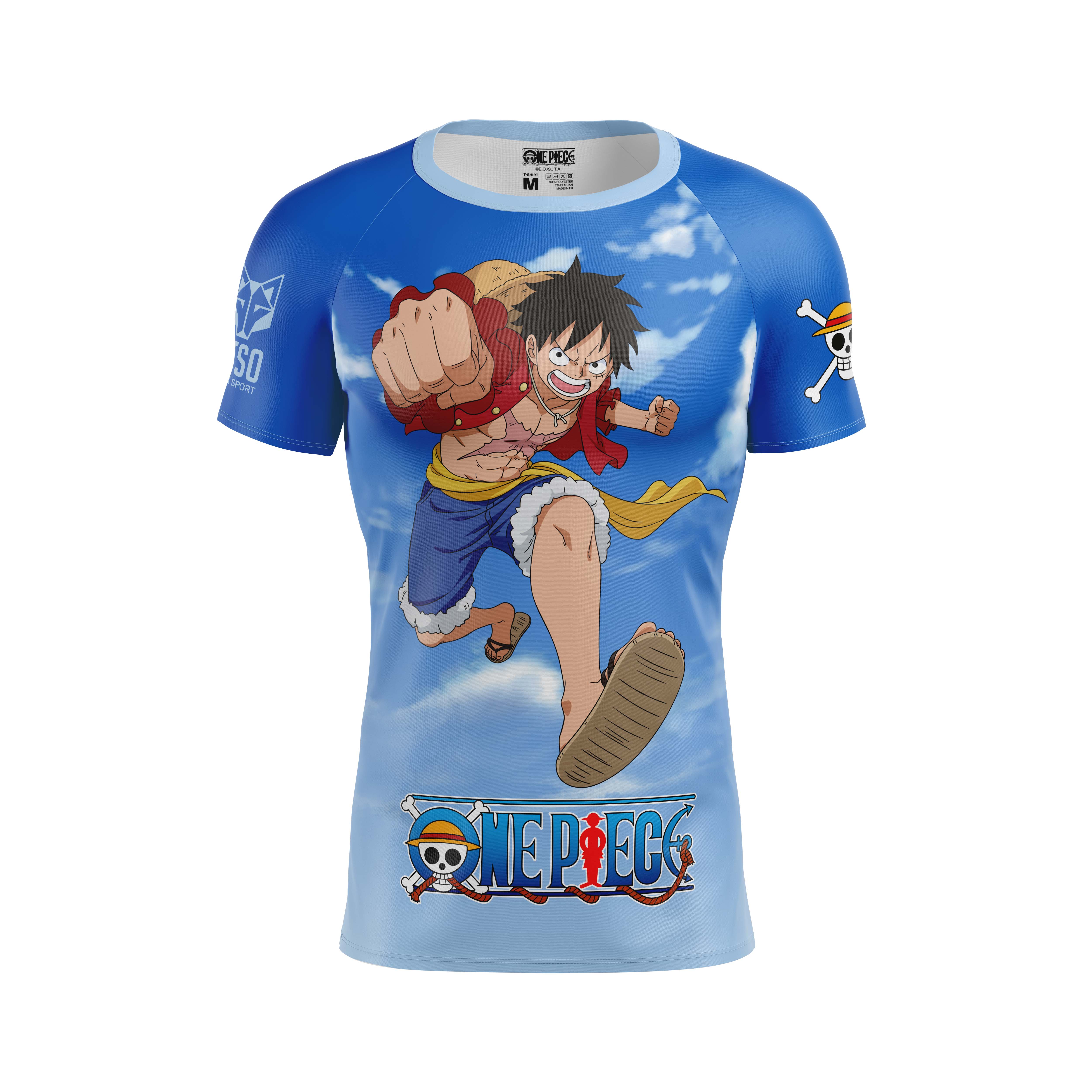 Camiseta manga corta hombre - One piece fishman luffy and the crew blu ...