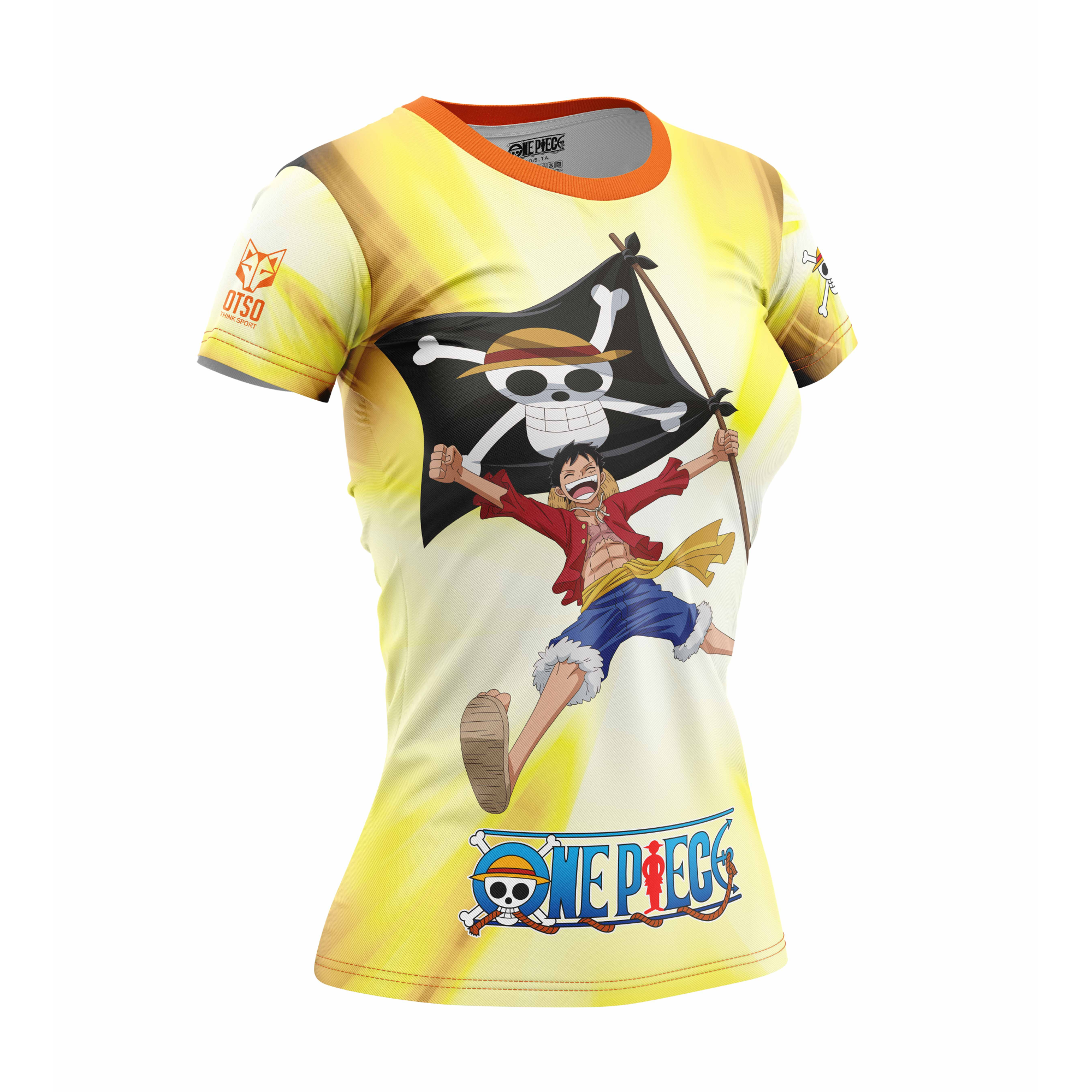 Camiseta manga corta mujer - One piece fishman straw hat crew yellow ...